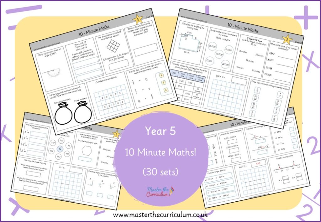Year 5 - Ten-Minute Maths - Master The Curriculum