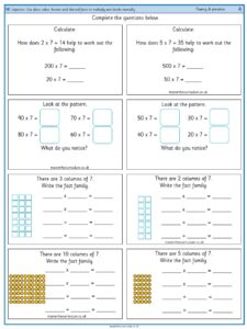 Use place value, known and derived facts to multiply and divide mentally, including ...
