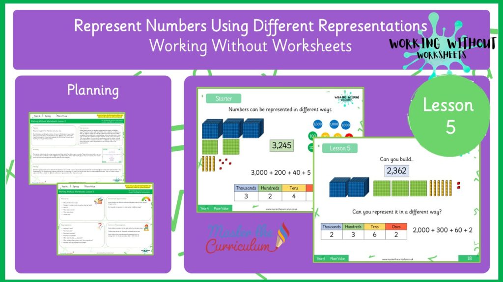 L5 Represent Numbers Using Different Representations - Master The ...